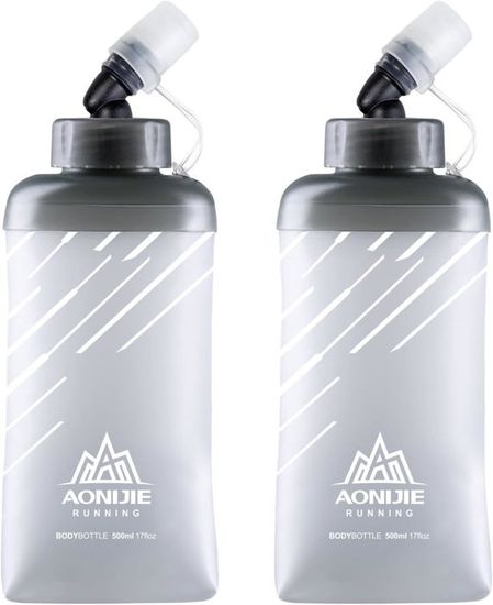 Flasque Running 250Ml 420Ml 500Ml Bouteille DEau Souple Gourde Sport ...