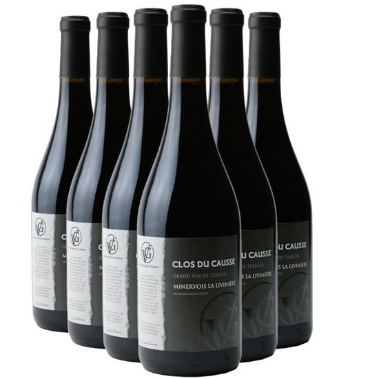 Minervois-La-Livinière Le Clos Du Causse Rouge 2019 - Lot de 6x75cl - Domaine Combe Blanche ...