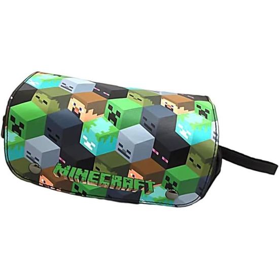 Trousse À Crayons - Mine-Craft - Trousse D'École - Multicolore - Noir ...