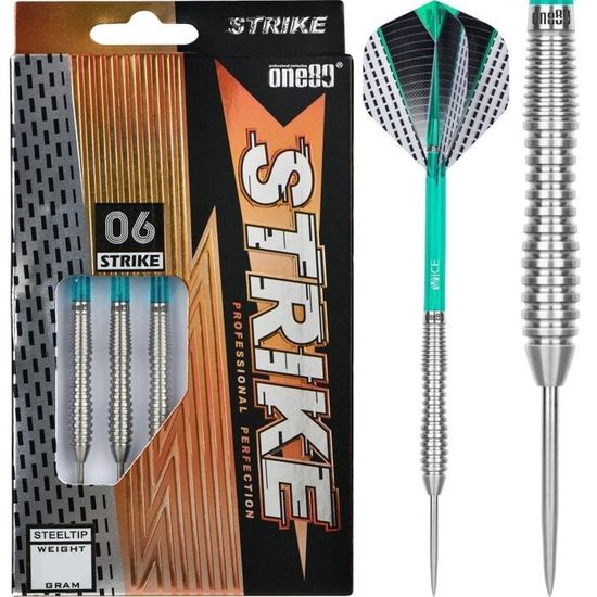 Fléchettes One80 Strike 06 Astuce en acier 80% 22gr 7809 - Cdiscount ...
