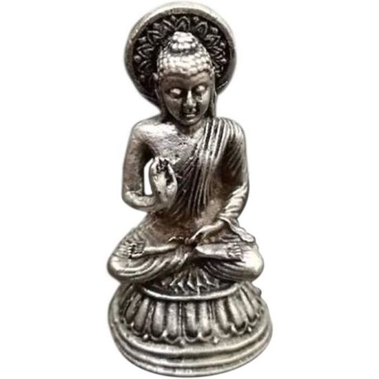Mini Bouddha Statuette - Buddha Statue Miniature, Porte Bonheur Plaqué ...