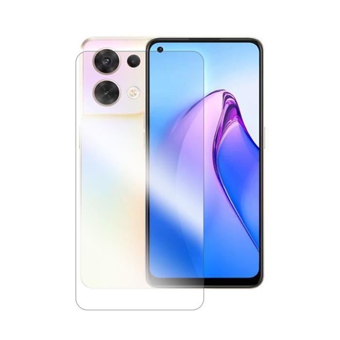 X2 Verre trempé Oppo Reno 8 5G 6.4" CPH2359 Couverture Complète ...