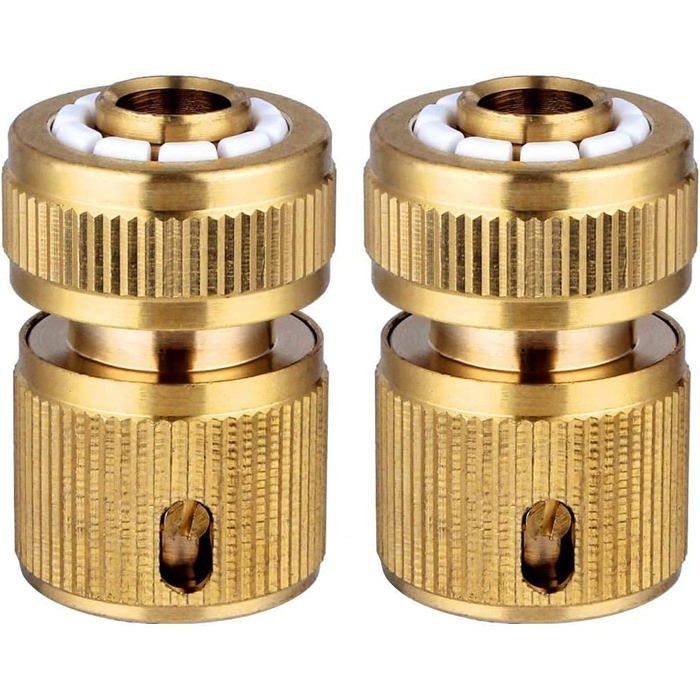 TRAHOO-2 Pièce Raccords Rapide Tuyau d'arrosage en Laiton, Rapide Raccord Connecteurs pour Tuyau ...