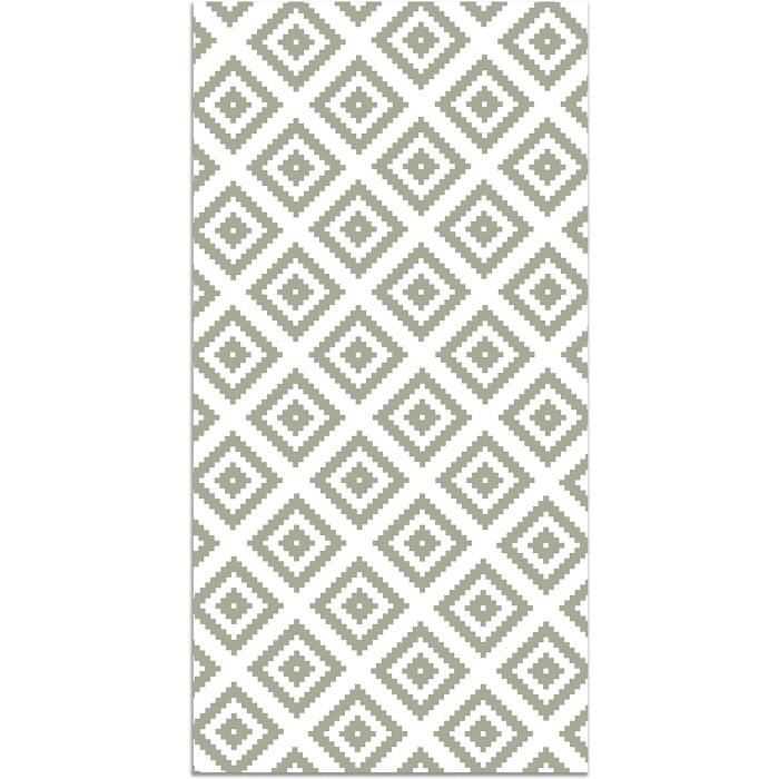 Tapis Du Sol Vinyle Carrés Verts 120X170 Cm - Tapis De Cuisine En Pvc ...