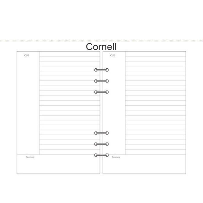 Feuillet mobile,Pages intérieures de planificateur en papier d ...