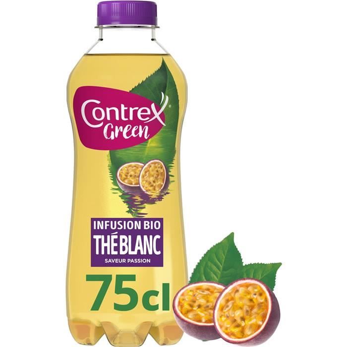 LOT DE 4 - CONTREX Green Bio - Infusion de Thé blanc saveur Passion ...