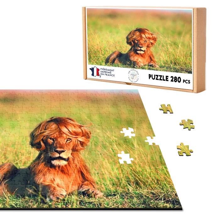 Puzzle Classique 280 pièces Brigitte La Lionne Humour Afrique Animaux ...