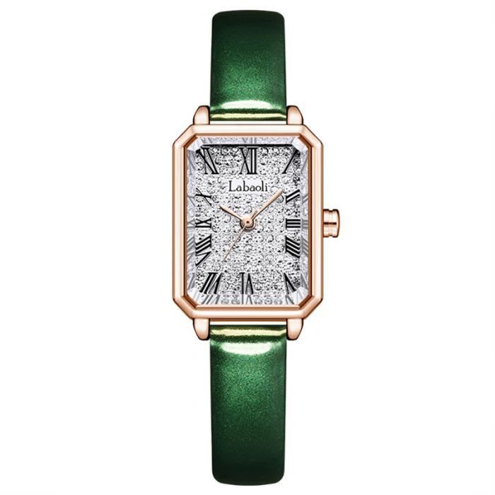 SHARPHY Montre femme diamant cadran gypsophile mode étanche bracelet en ...