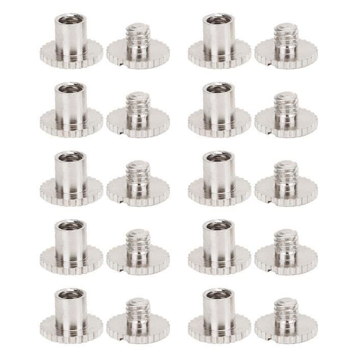 TMISHION Goujon à rivets à tête plate 10pcs rivets à tête plate Stud ...
