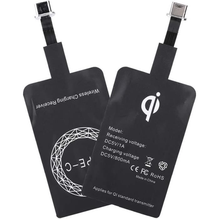 Chargeur Sans Fil Usb C Qi, Récepteur Qi Usb C, Récepteur De Chargeur Sans Fil De Type C Pour ...
