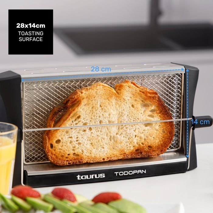 Todopan Grille-Pain Vertical 700W, Jusqu'À 4 Tranches, Tige De Support ...