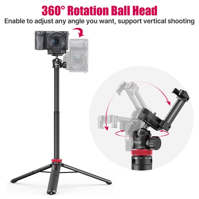 ULANZI TRIPOD MT-44 trépieds Smartphone Vlog trépieds avec ussure ...