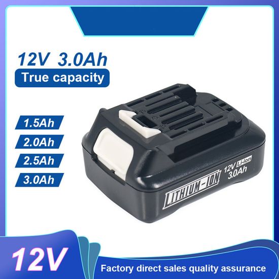 Batterie pour outil sans fil Makita 12 V Li-Ion 5,0 Ah avec indicateur ...
