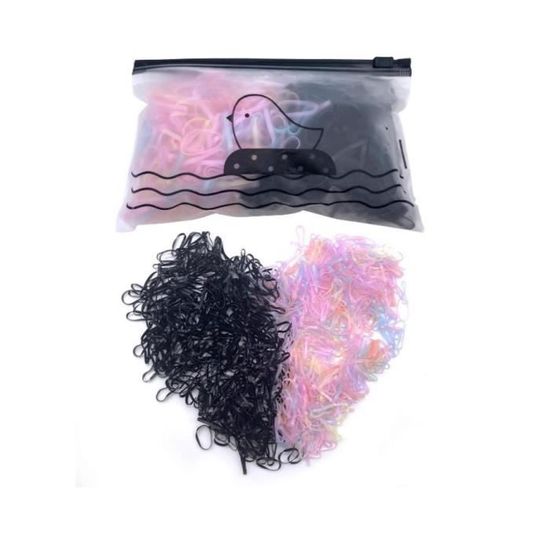 1500 Pièces petit elastique cheveux, Elastique Cheveux, Mini Bandes de ...