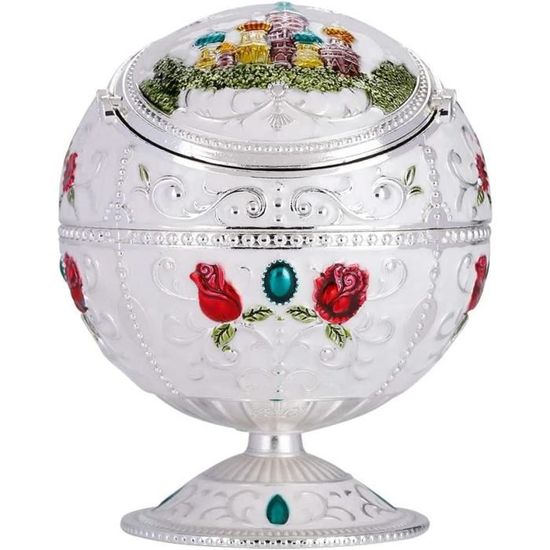 Boule Ronde, Boule De Motif Estampé Cendrier Boule Coupe-Vent Cendrier ...