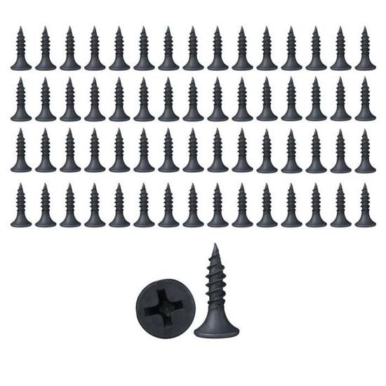 Lot de 50 vis autotaraudeuses M3 x 12 mm, vis multi-usages, en acier inoxydable 304 zingué, vis ...