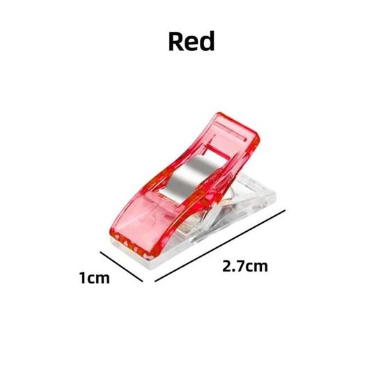 PINCE A LINGE,Red-20 PCS--Pinces à coudre en plastique, pour tissu ...