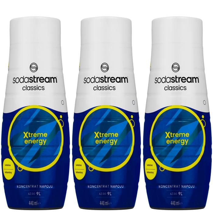 3x Sirop pour SodaStream Xtreme Energy 440ml - Cdiscount Au quotidien