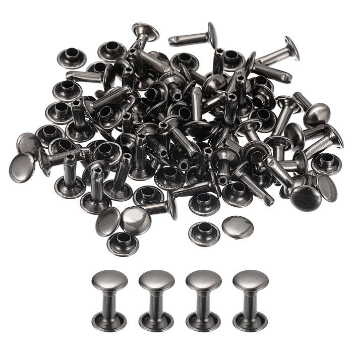 Rivet décoratif SOURCING MAP 100 Kits 8mm Double Capuchon 12mm Hauteur ...