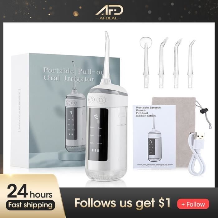 Portable Oral Irrigator Water Flosser USB Rechargeable Dentaire Fil D ...