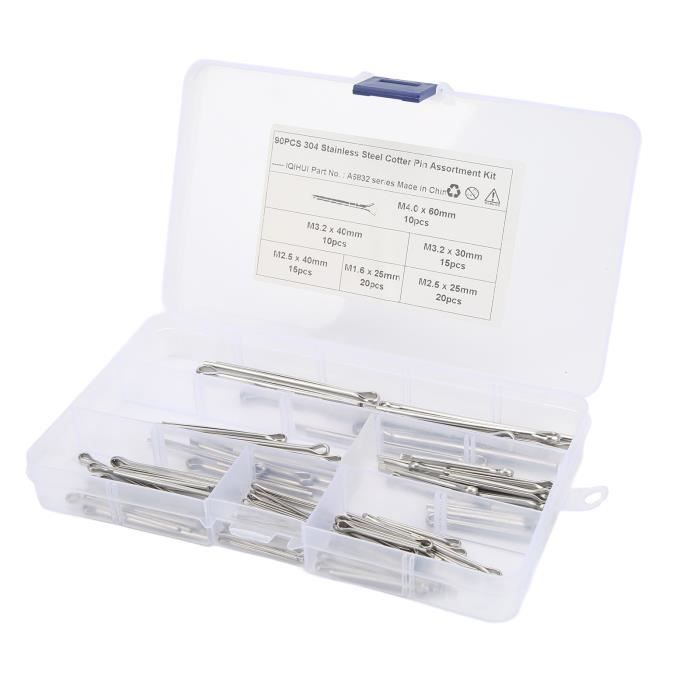Akozon Attache à goupille fendue Akozon Kit d'assortiment de goupilles ... Akozon Attache à goupille fendue Akozon Kit d'assortiment de goupilles ...