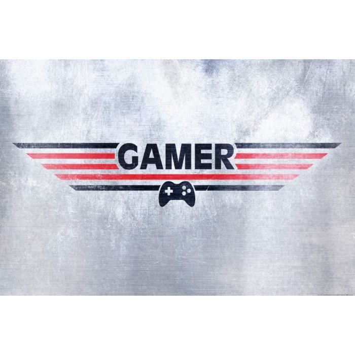 Gaming Posters XXL - Gamer (120 x 80 cm)[840] - Cdiscount Maison
