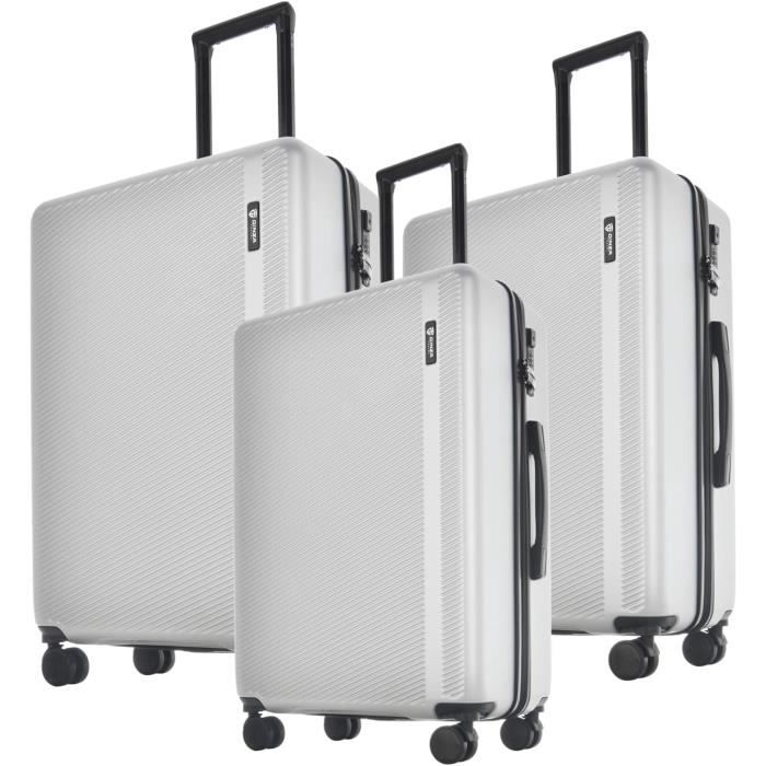 Set De 3 Valise Rigide En Abs Bagage 4 Roulettes Pivotantes Valises ...