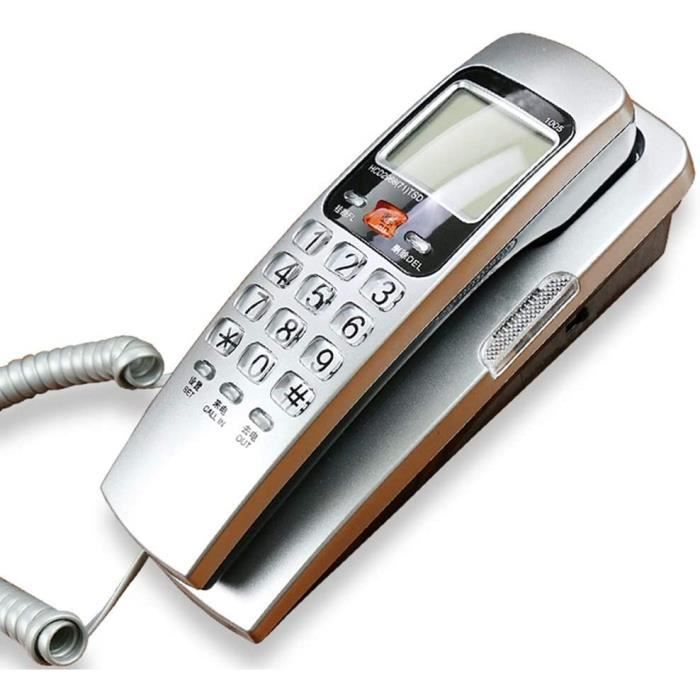 Téléphones filaires téléphone Bureau Mural téléphones à Double Usage Identification de l ...