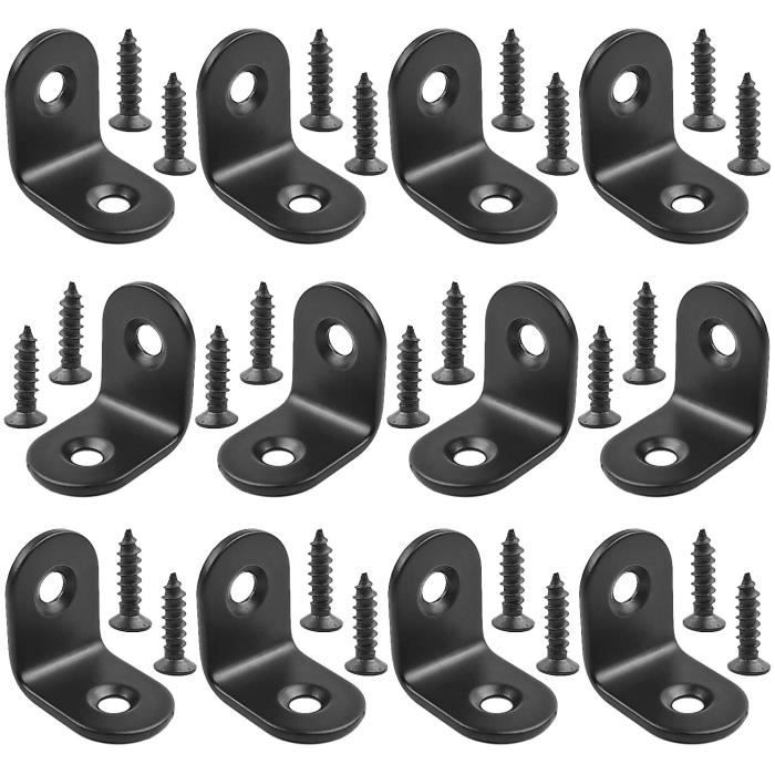 Équerres de Fixation, 12 Pièces Équerre D'angle en Acier Inoxydable ...