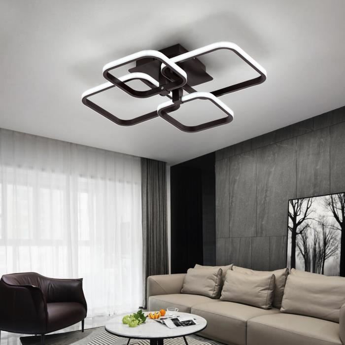 Plafond acylique moderne Chandelier Square Plafon Luminaires à LED ...