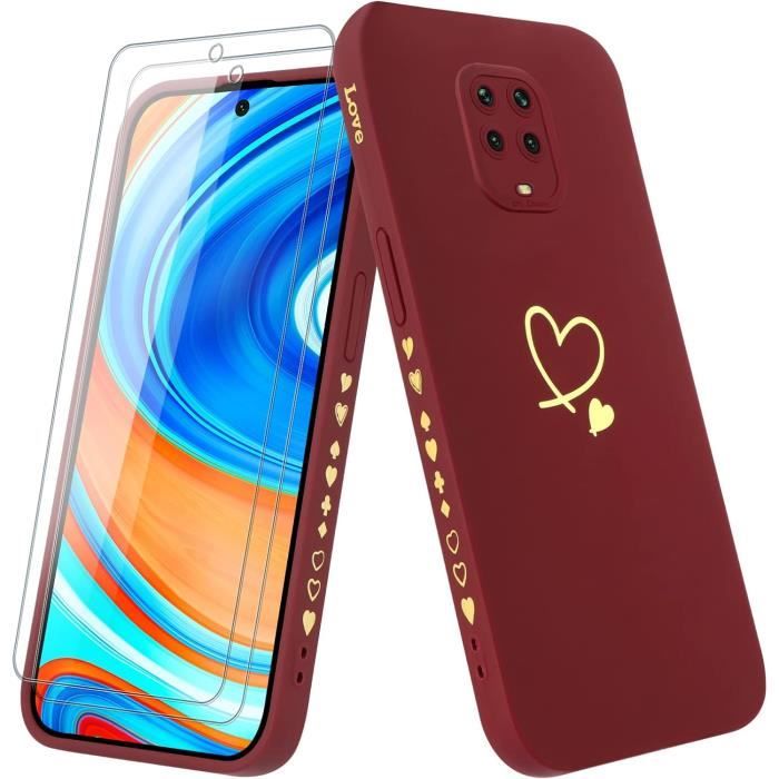 Coque Pour Xiaomi Redmi Note 9 Pro-9 Pro Max-9S 4G Avec 2 Pièces Verre ...