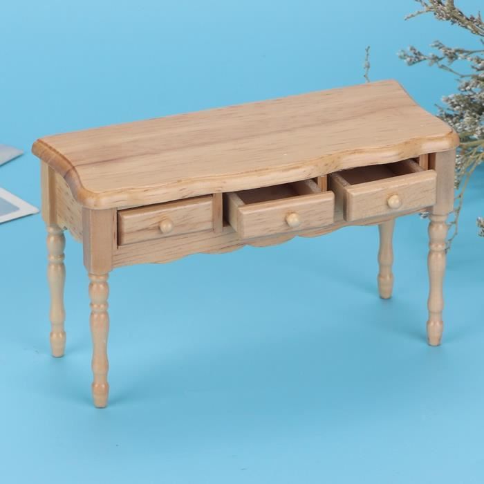 Fafeicy bureau en bois de maison de poupée Meubles de maison de poupée, bureau de maison de ...
