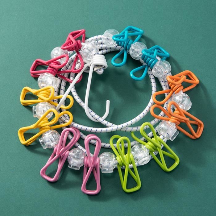 Corde à Linge, Étendoirs Portable élastique Ajustable, 1,8m Corde à ...