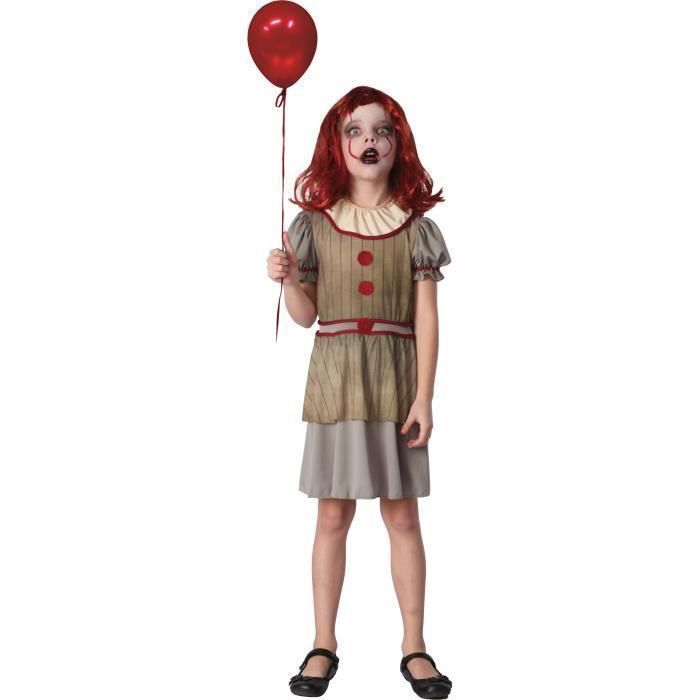 Costume de clown - CIAO - Taille 7-10 ans - Noir - Beige - Rouge ...