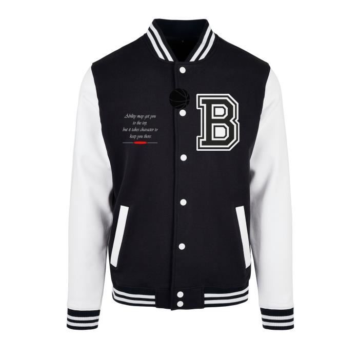 Veste Urban Classics Baller College - noir/blanc - L Noir/blanc ...