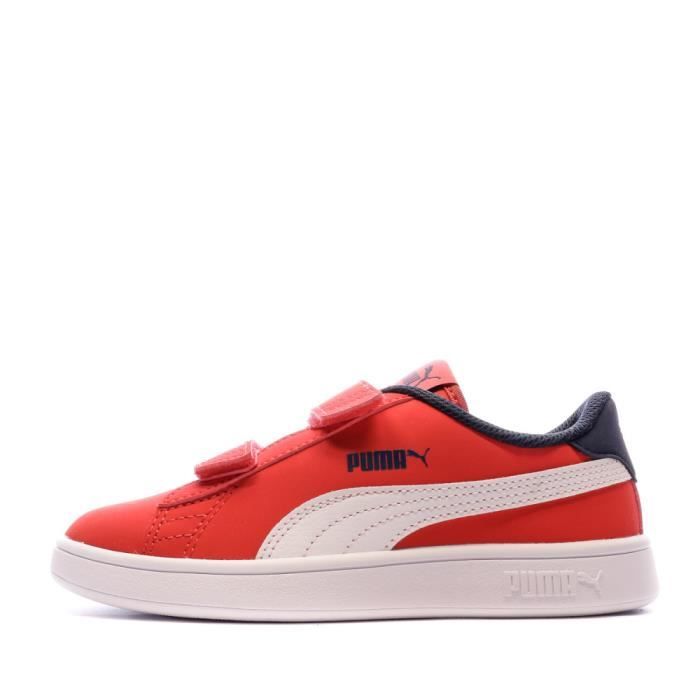 Baskets à Scratchs Rouge Garçon Puma V2 Buck Red - Cdiscount Chaussures