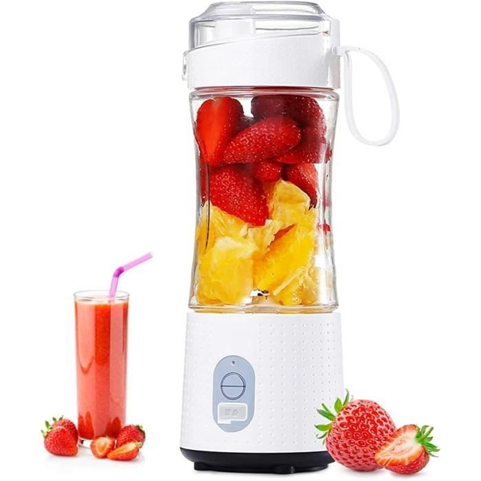 Mini Mixeur Portable 380 Ml - Mélangeur Électrique Avec 6 Lames En Acier Inoxydable - Blender ...