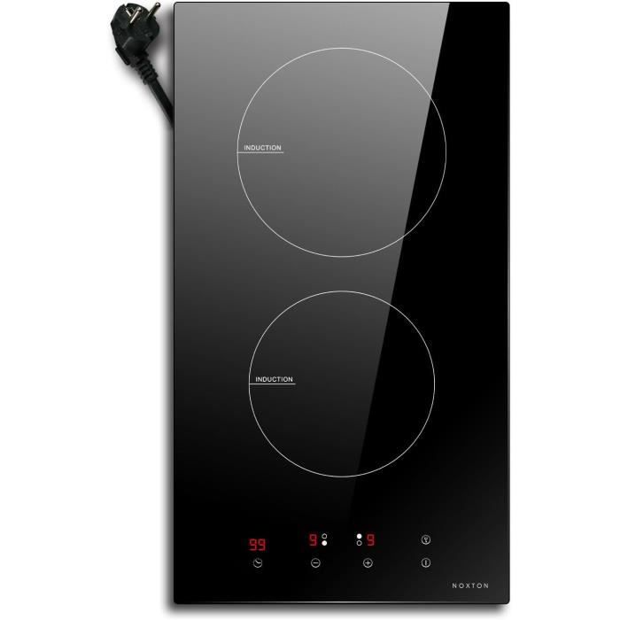 Plaque Induction 2 Feux Encatrable, Plaque Electrique 2 Foyers Avec ...