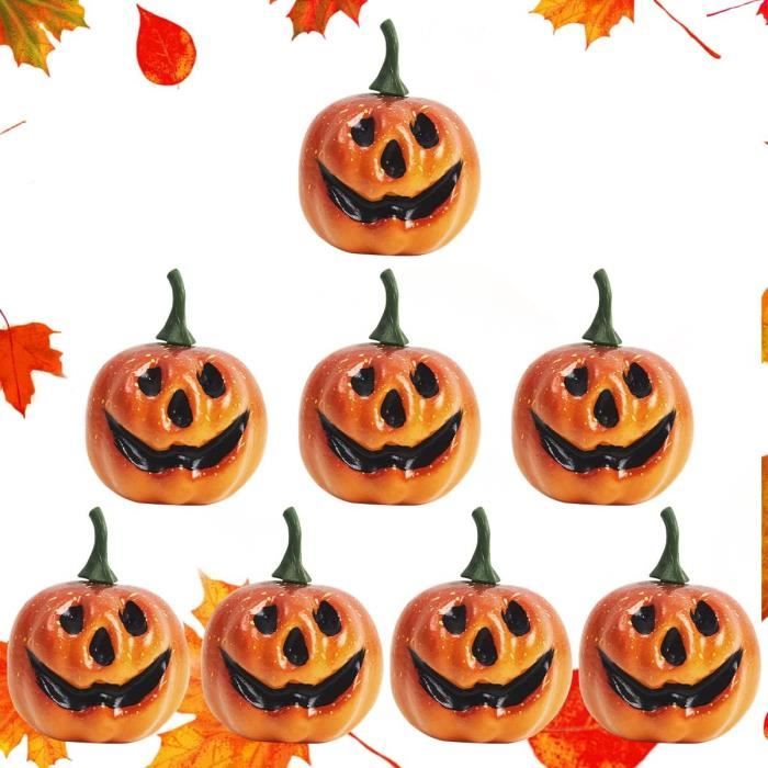 Mini Fausses Citrouilles, 8 Pcs Citrouille Artificielle, Citrouille en ...