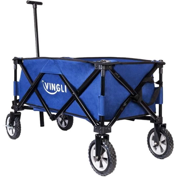 ALightUp Chariot Pliable a Roulette Chariot de Jardin Campart Transport ...