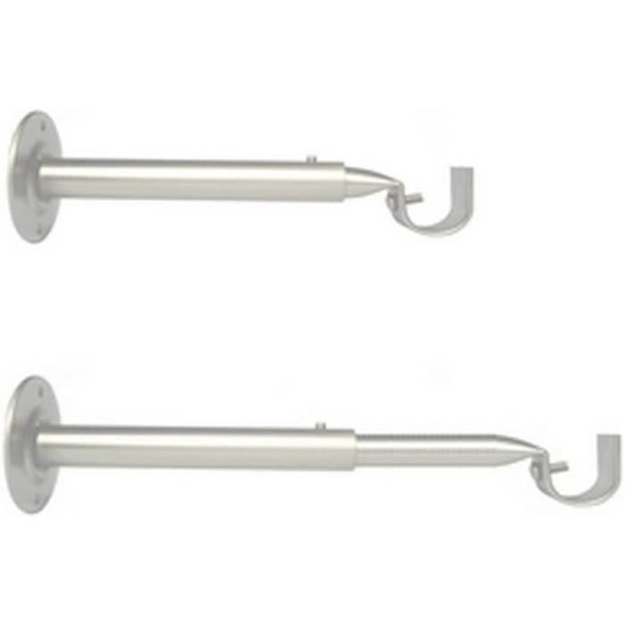 Support mural extensible et réglable pour barre de rideaux, Ø 19 mm ...