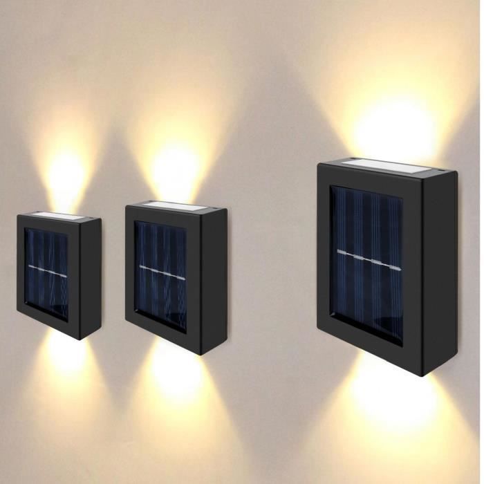 Solar lumières extérieures murales lumineuses éclairs de lampes ...