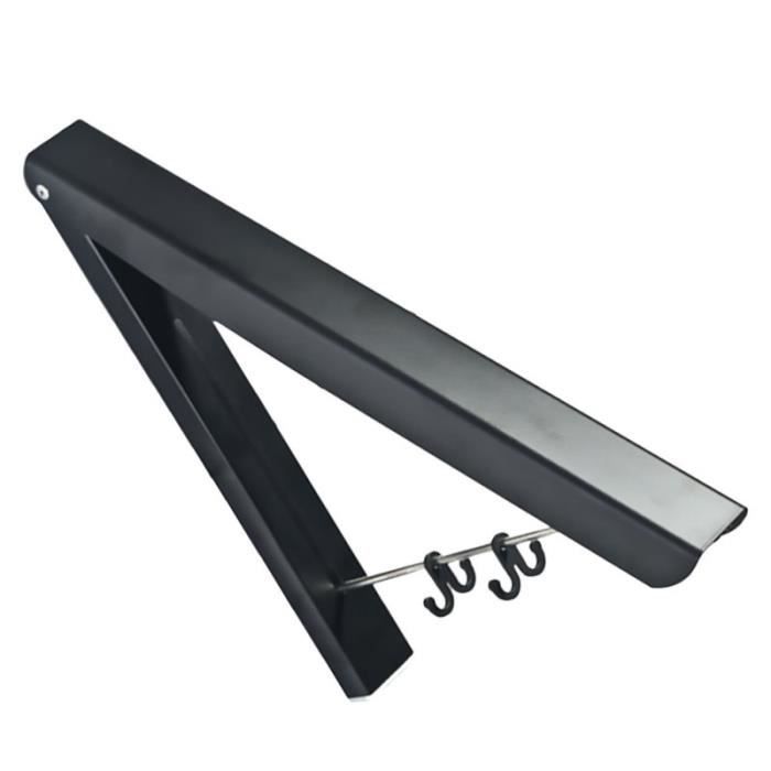 1 PC Télescopique Cintre Pôle Séchage Mural Rack Vêtements Stand ...