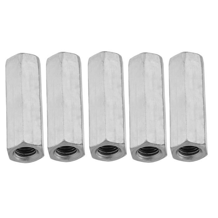 Crous Longs (M12*50)5pcs M12 écrou Long écrou Hexagonal Douille écrou ...
