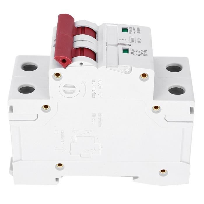 VBESTLIFE Disjoncteur AC Disjoncteur miniature GYM8-C45 2 pôles 400VAC ... VBESTLIFE Disjoncteur AC Disjoncteur miniature GYM8-C45 2 pôles 400VAC ...