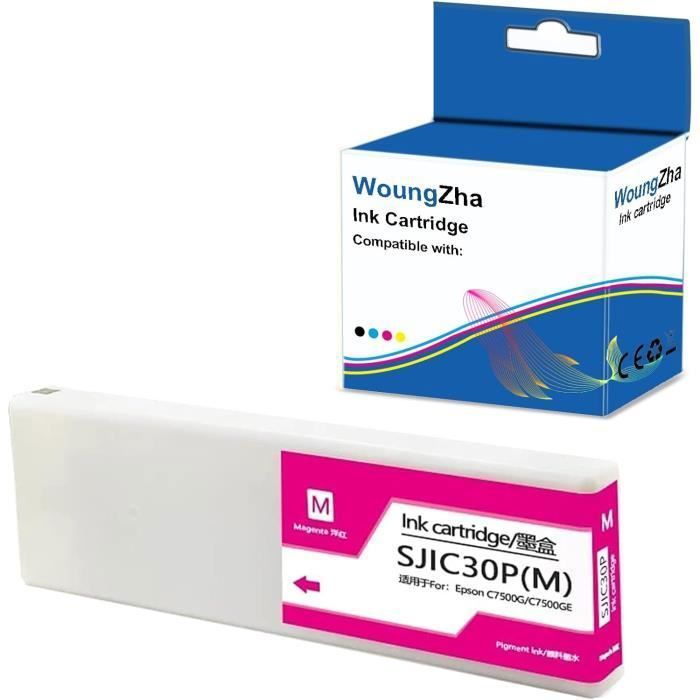 WOUNGZHA SJIC30P Cartouche d'encre de rechange pour Epson SJIC30P ...