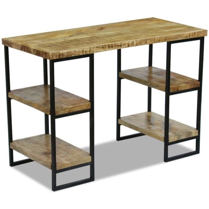Bureau en bois de manguier 110 x 50 x 76 cm HAO-0F030301243333 ...