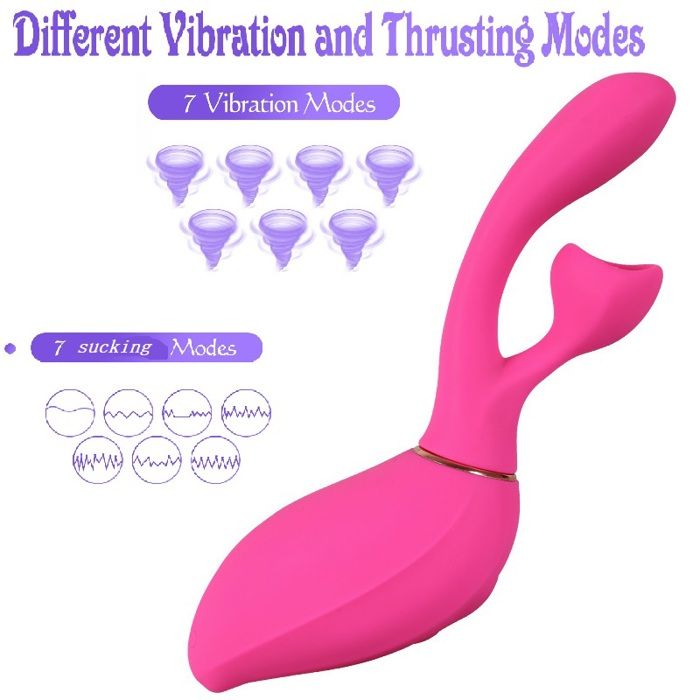Vibromasseur de stimulation clitoridienne, 7 vibrations, 7 modes de succion, jouets sexuels pour ...