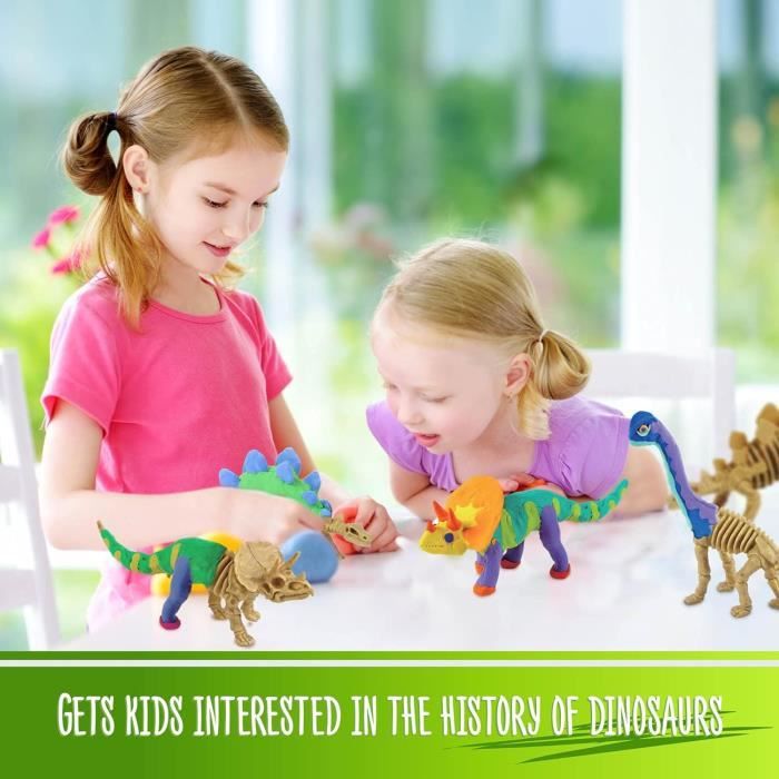 Modelez Vos Propres Dinosaures En Pâte À Modeler - Construisez Un ...