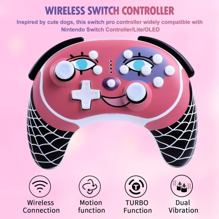 Kingera Switch Pro Contrôleur Pour Nintendo Switch, Contrôleur Animal ...